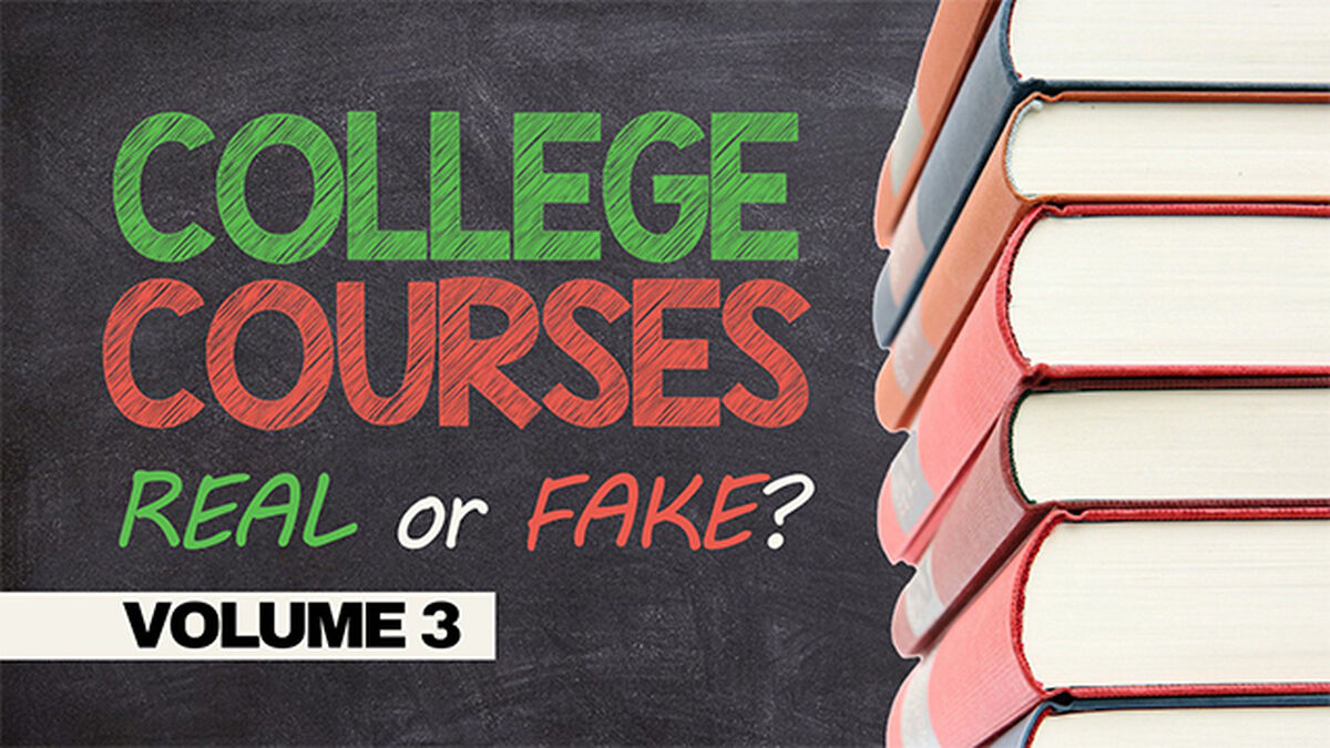 College Courses - Real or Fake: Volume 3 | Trivia | Download Youth Ministry