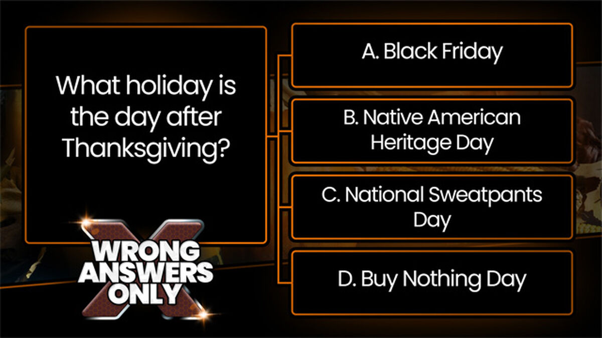 Wrong Answers Only: Thanksgiving Edition | Thanksgiving Games ...