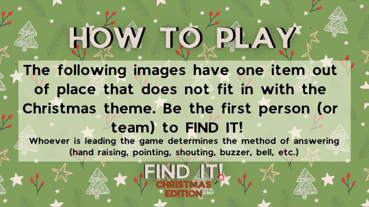Find It! Christmas Edition | Christmas Games | Download Youth Ministry