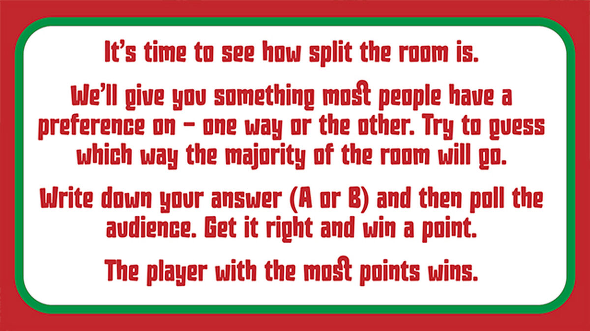 Split Christmas Edition | Christmas Games | Download Youth Ministry