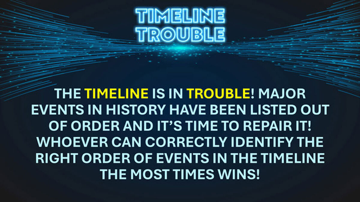 Timeline Trouble | History | Download Youth Ministry