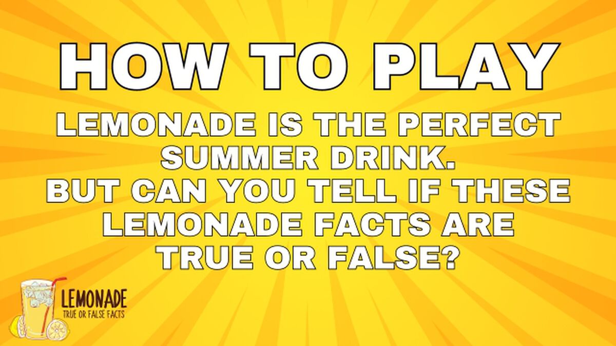 Lemonade True or False Facts | Summer | Download Youth Ministry