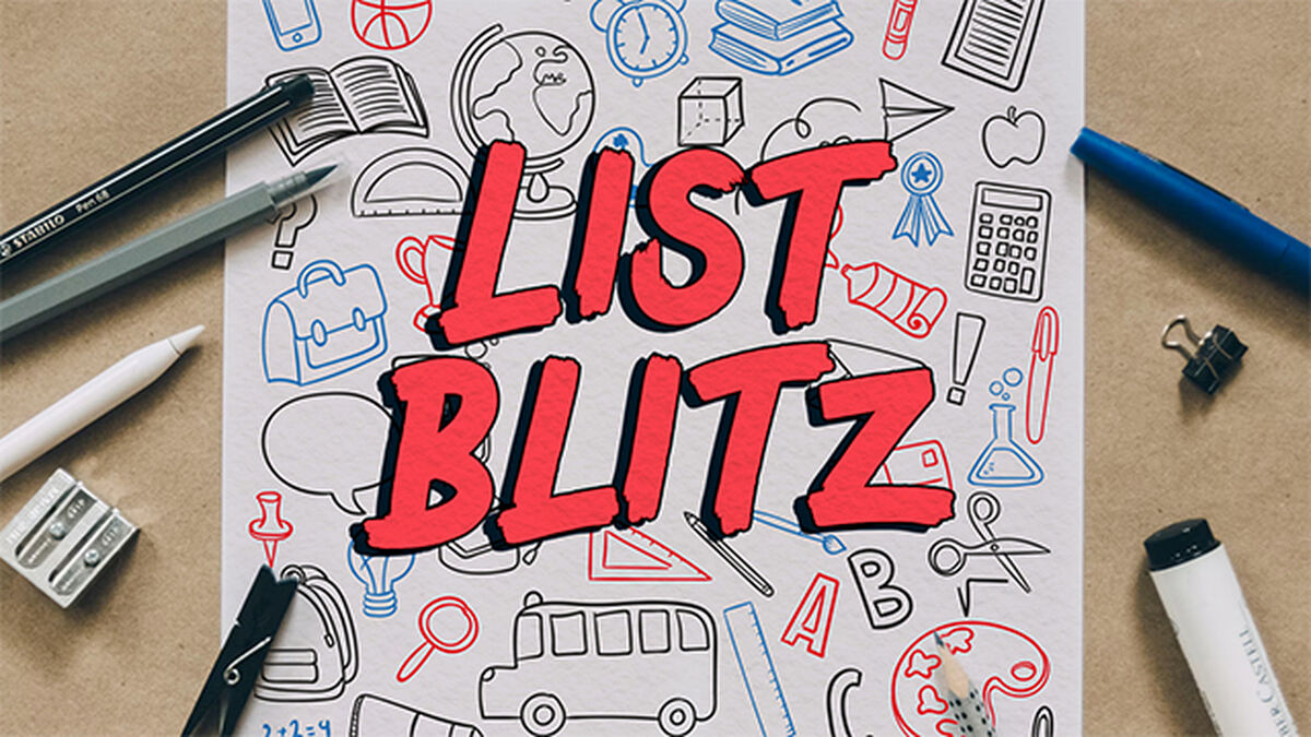 List Blitz | Brain Games | Download Youth Ministry