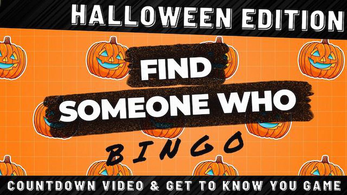 Find Someone Who – Halloween Edition - Interactive Countdown and Game ...