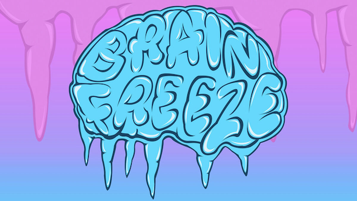 Brain Freeze Clipart Sign