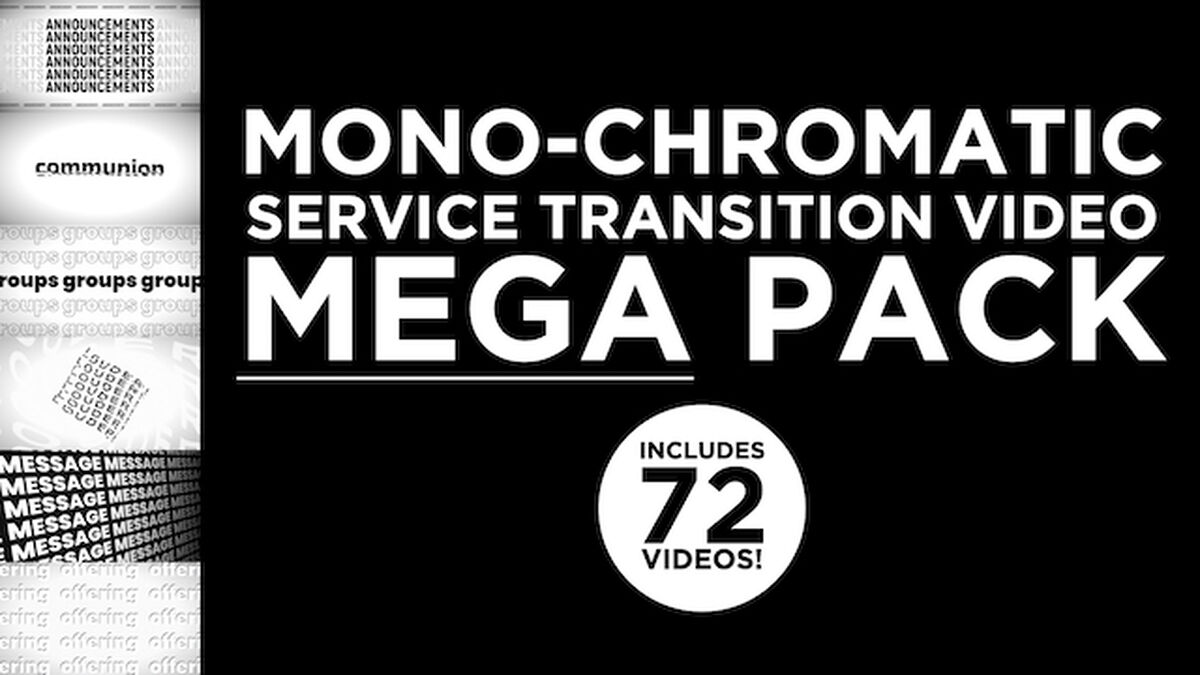 Mono-Chromatic Service Transition Mega Pack | Motion Video Transition ...