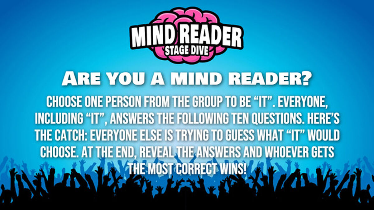 Mind Reader: Stage Dive | Sequels | Download Youth Ministry