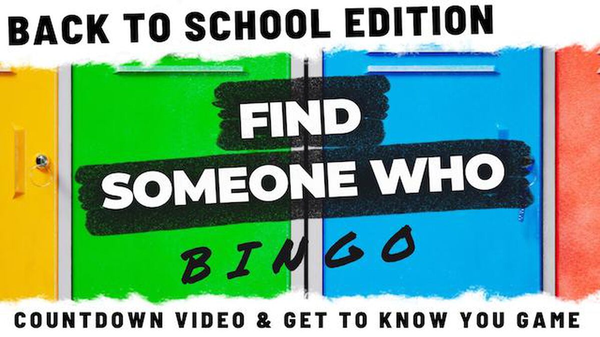 Find Someone Who - Back to School Edition- Interactive Countdown & Game ...