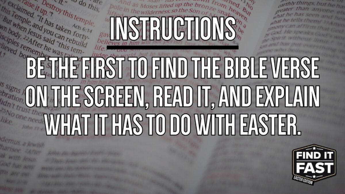 Find It Fast Easter Edition | Easter Games | Download Youth Ministry