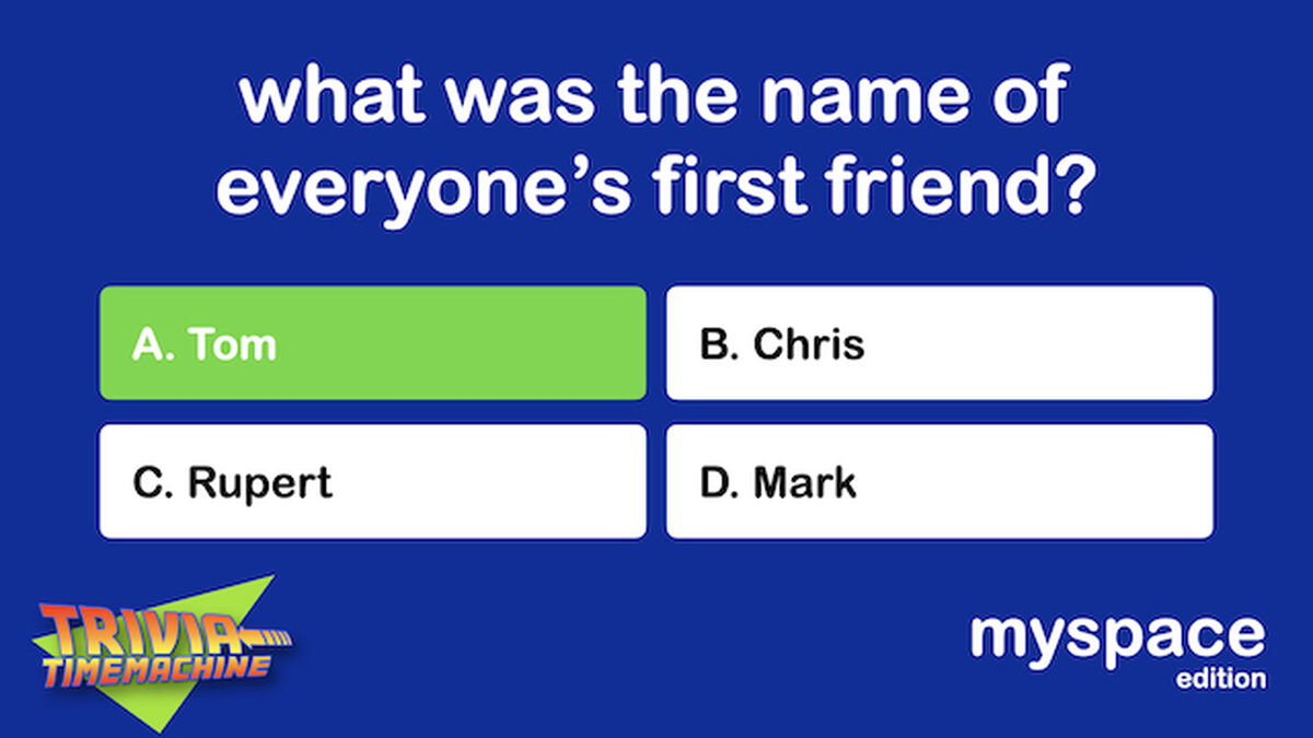 Trivia Time Machine - Myspace Edition | Trivia | Download Youth Ministry