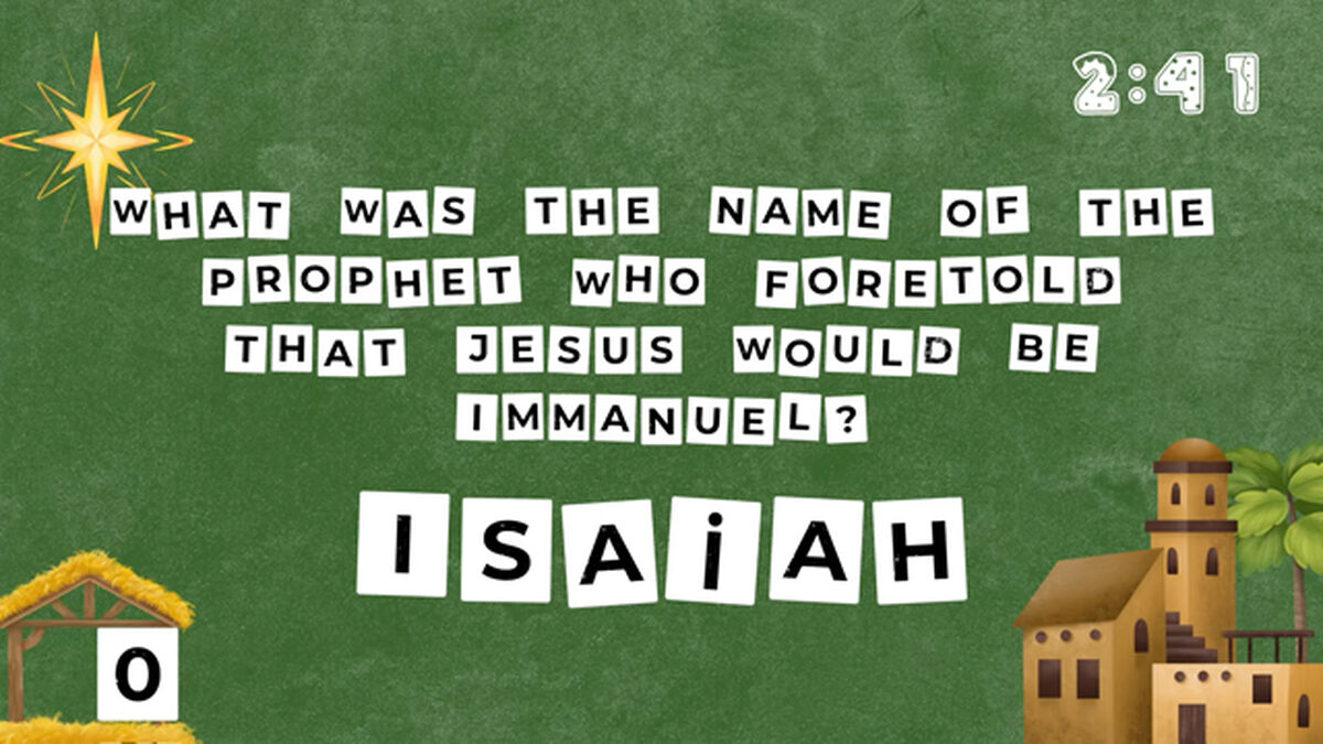 Unscramble Bible Christmas Trivia Countdown | Video | Download Youth ...
