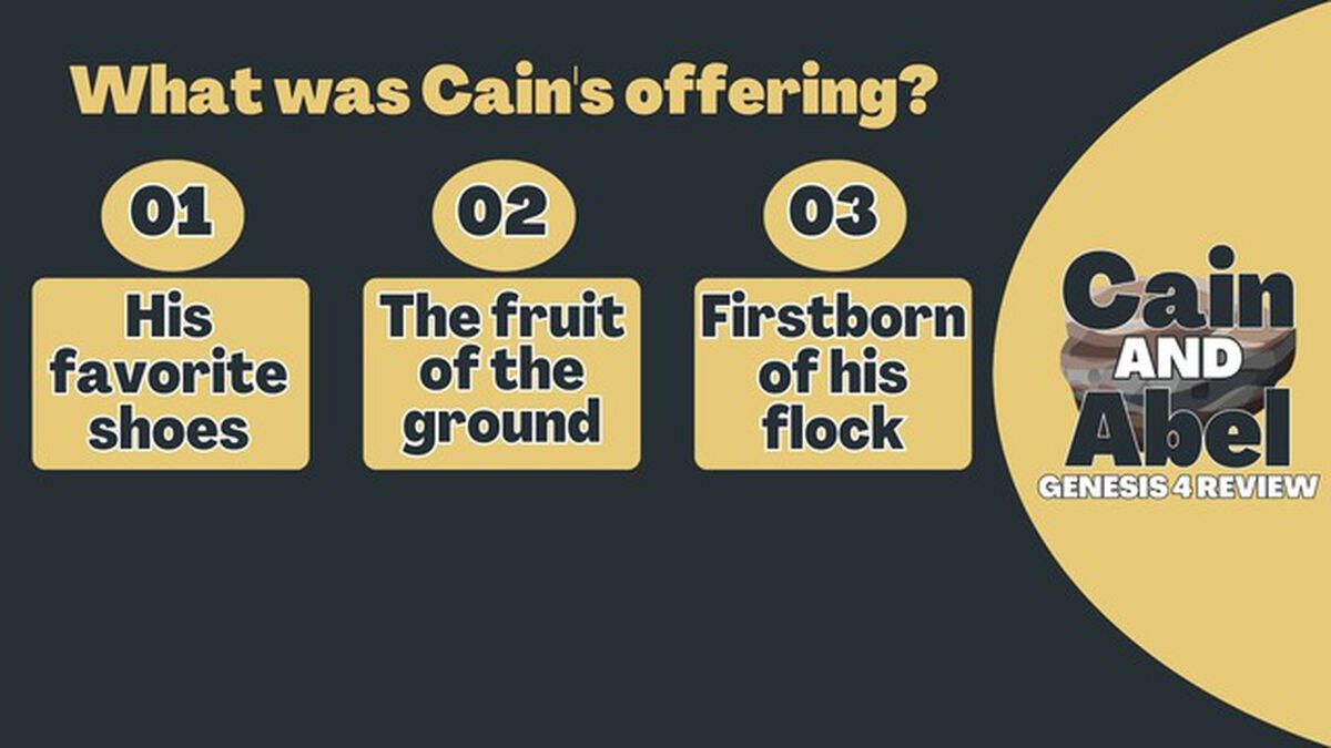 Cain and Abel Review Game | Bible-Based | Download Youth Ministry