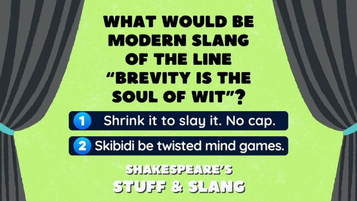Shakespeare Stuff & Slang | This or That | Download Youth Ministry