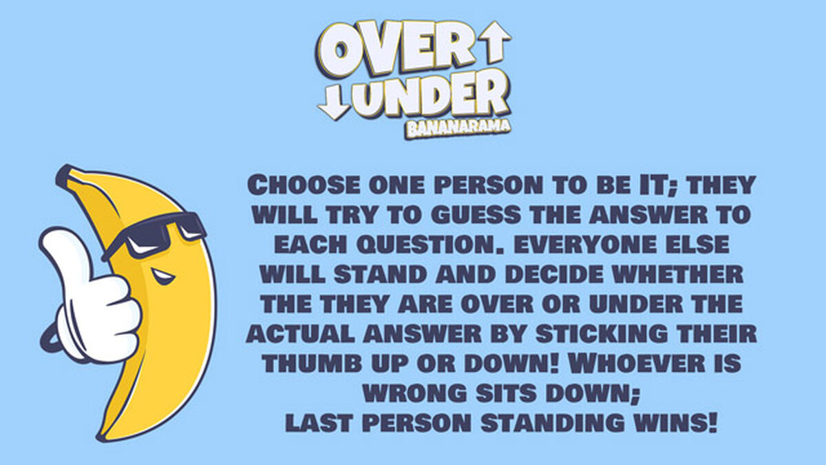 Over Under Bananarama | Food | Download Youth Ministry