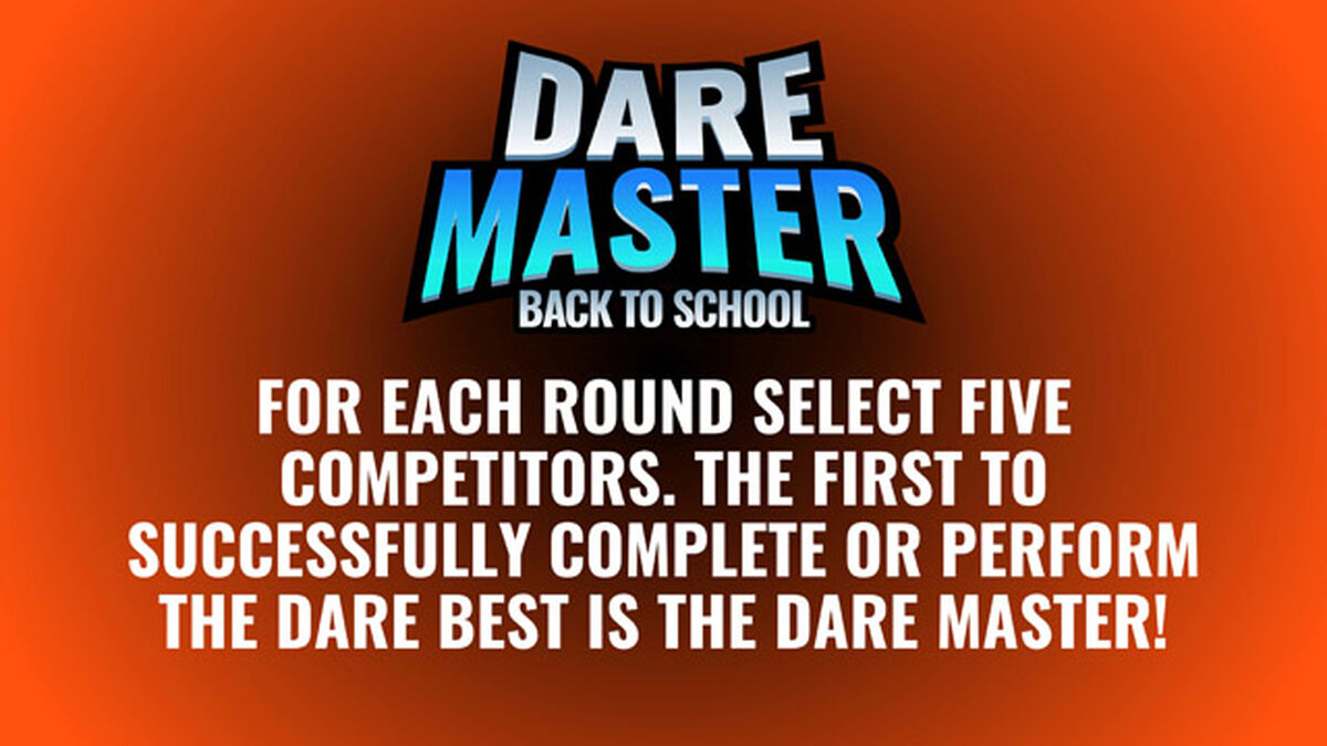 Dare Master: Back to School | Back to School | Download Youth Ministry