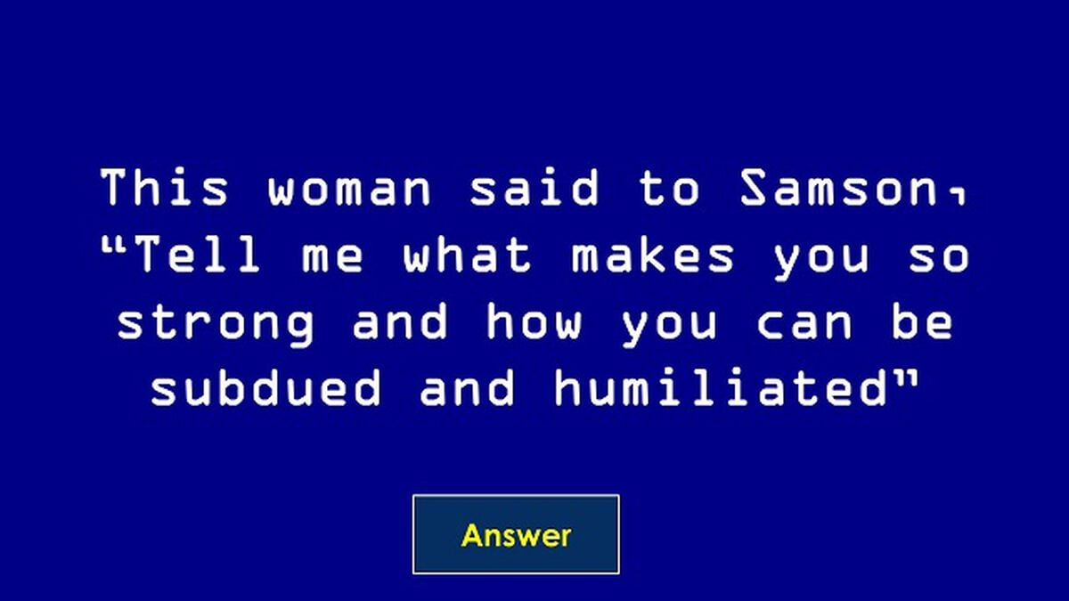 Bible Character Jeopardy | Bible-Based | Download Youth Ministry
